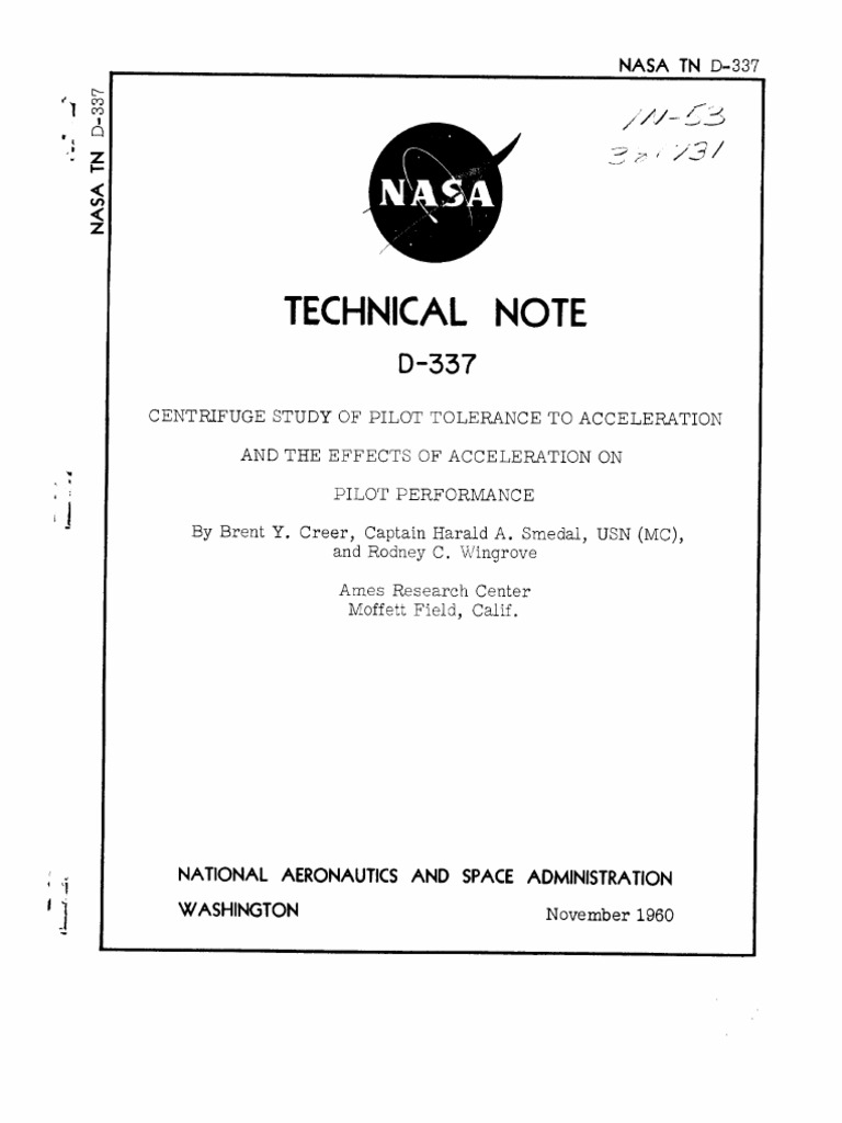 Technical Note: Nasa TN | PDF | Flight | Spaceflight