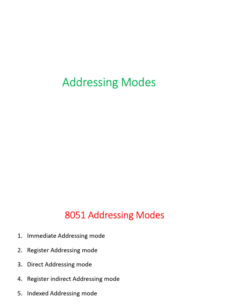 Module-3 - Addressing Mode and Instruction Sets | PDF | Digital Electronics | Computer Programming