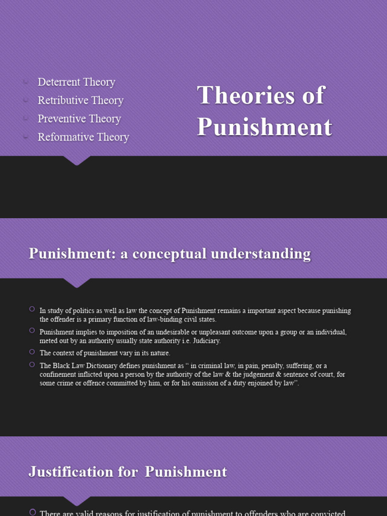 Theories of Punishment | PDF | Punishments | Crimes