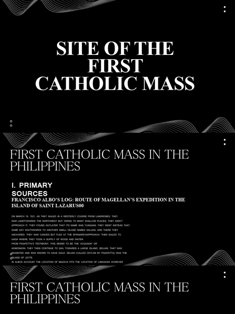Site of The First Catholic Mass | PDF