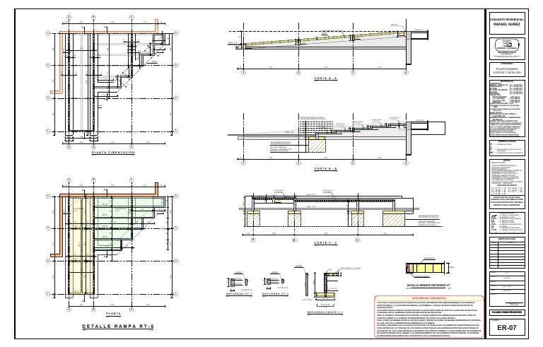 Plano Estructural Conjunto Rafael Nuñez | PDF