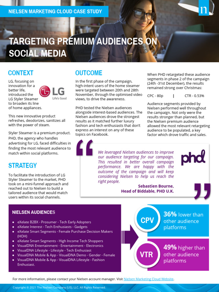 Case Study - Nielsen PHD LG - 2021 | PDF | Social Media | Popular ...
