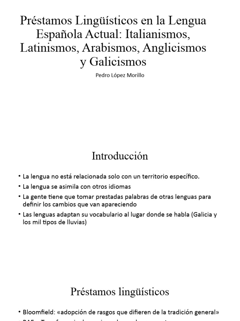 Extranjerismos | PDF | Lengua española | Lingüística