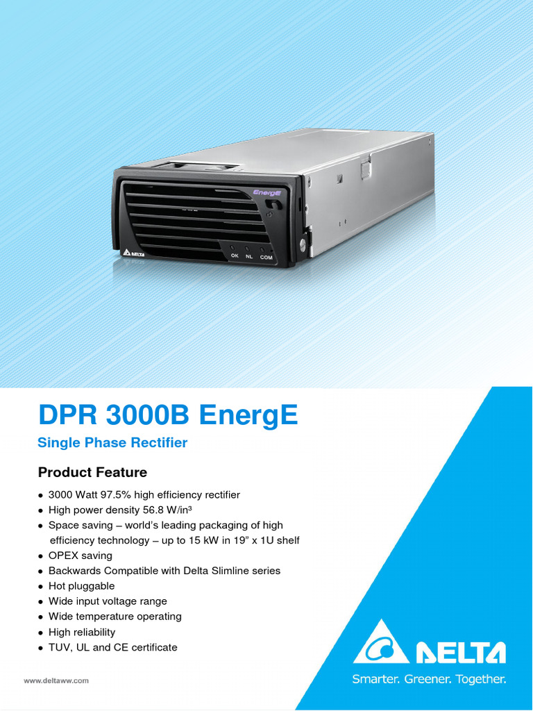 FactSheet DPR 3000 EnergE 97.5 Percent en | PDF | Mains Electricity ...