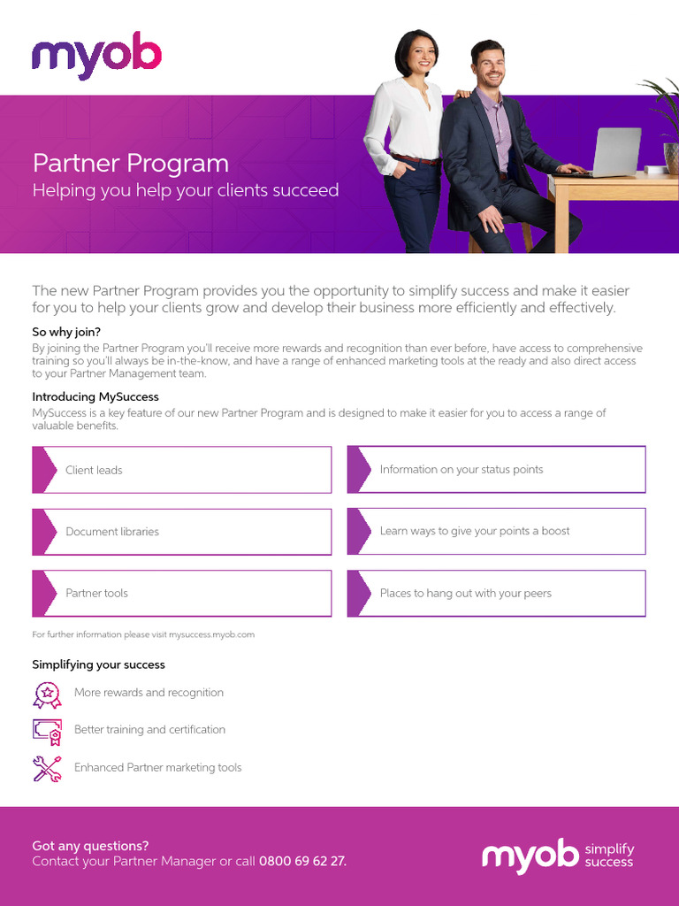 MYOB Partner Program Overview | PDF | Business | Human Communication