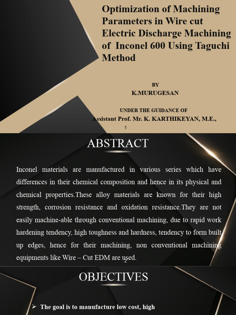 Optimization Of Machining Parameters In Wire Cut Electric Discharge Machining Of Inconel 600