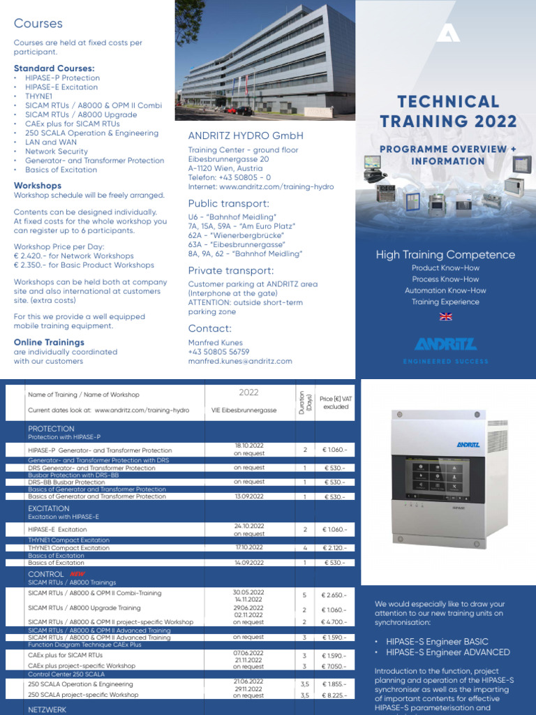 Bảng giá Training của Andritz | PDF | Information And Communications Technology | Computer ...