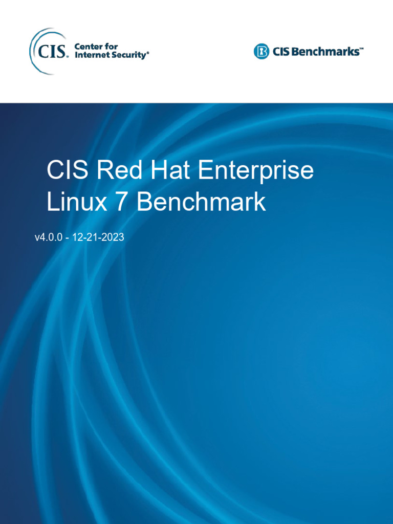 Final Release CIS Red Hat Enterprise Linux 7 Benchmark v4.0.0 | PDF | Password | Sudo