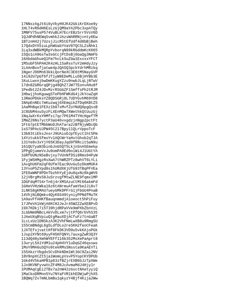 Encrypted Document Codes List | PDF