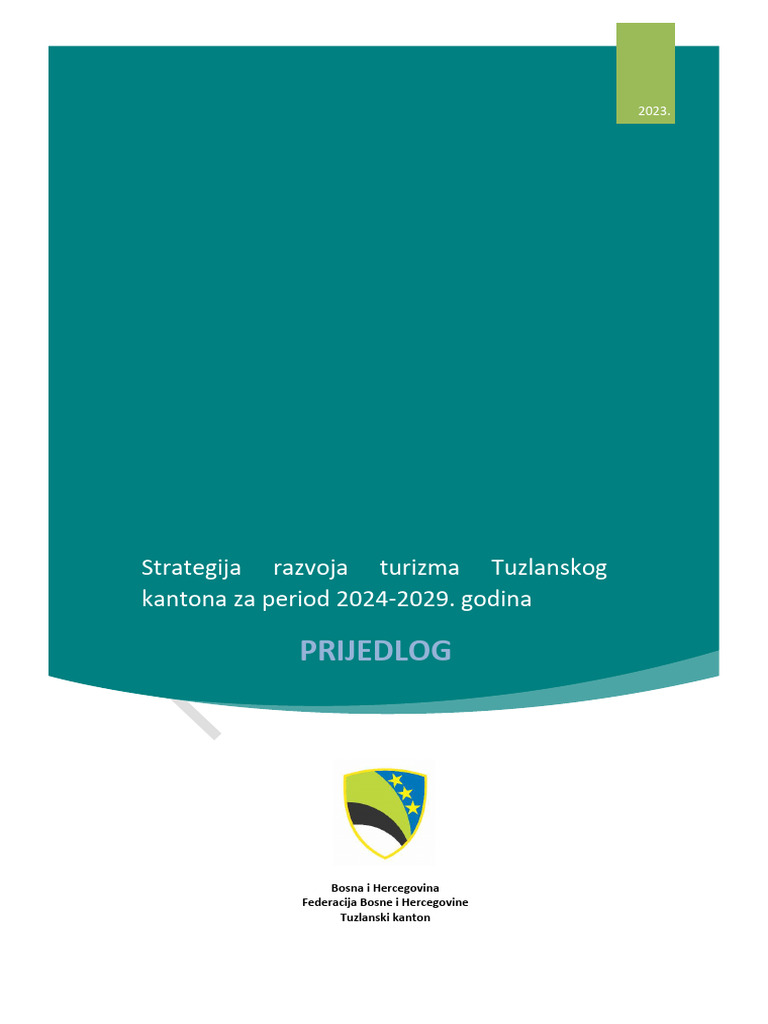 Strategija Razvoja Turizma TK (PRIJEDLOG) | PDF