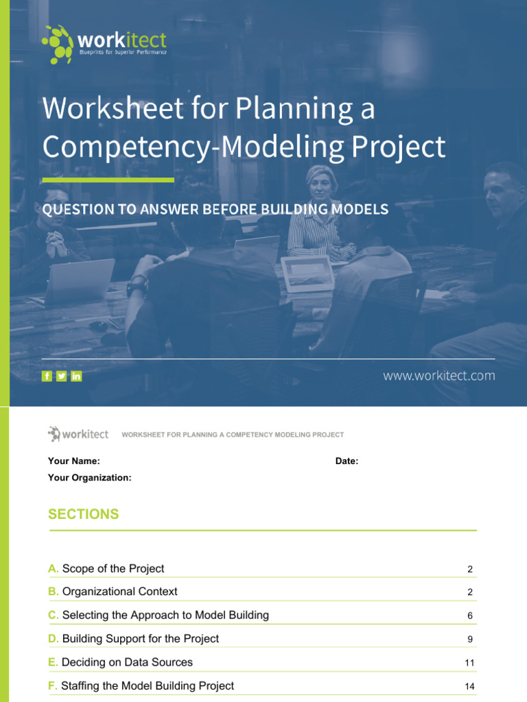 Worksheet For Planning A Competency Modeling Project | Download Free PDF | Chess