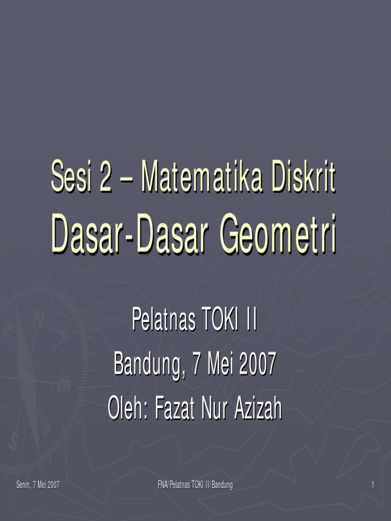 Matematika Diskrit Dasar Himpunan | PDF | Triangle | Euclidean Vector