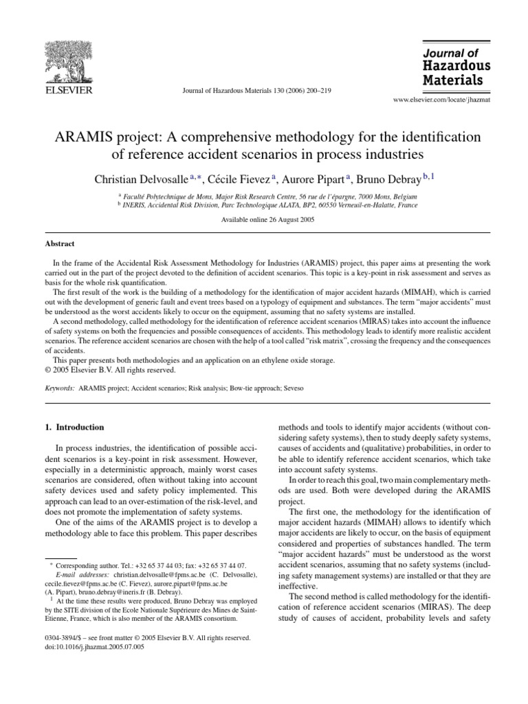 ARAMIS Project A Comprehensive Methodology For The Identification | PDF
