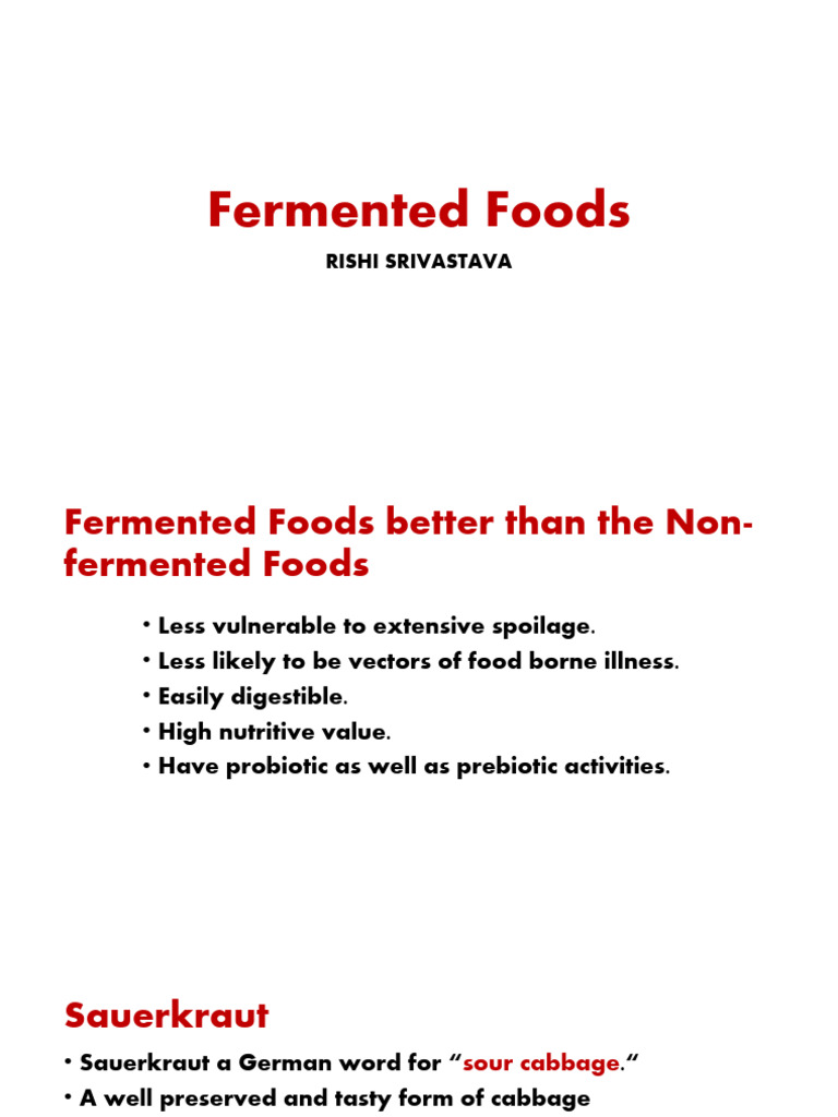 Fermented Foods Pdf Breads Fermentation