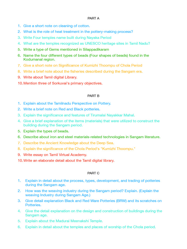 Important Questions | PDF