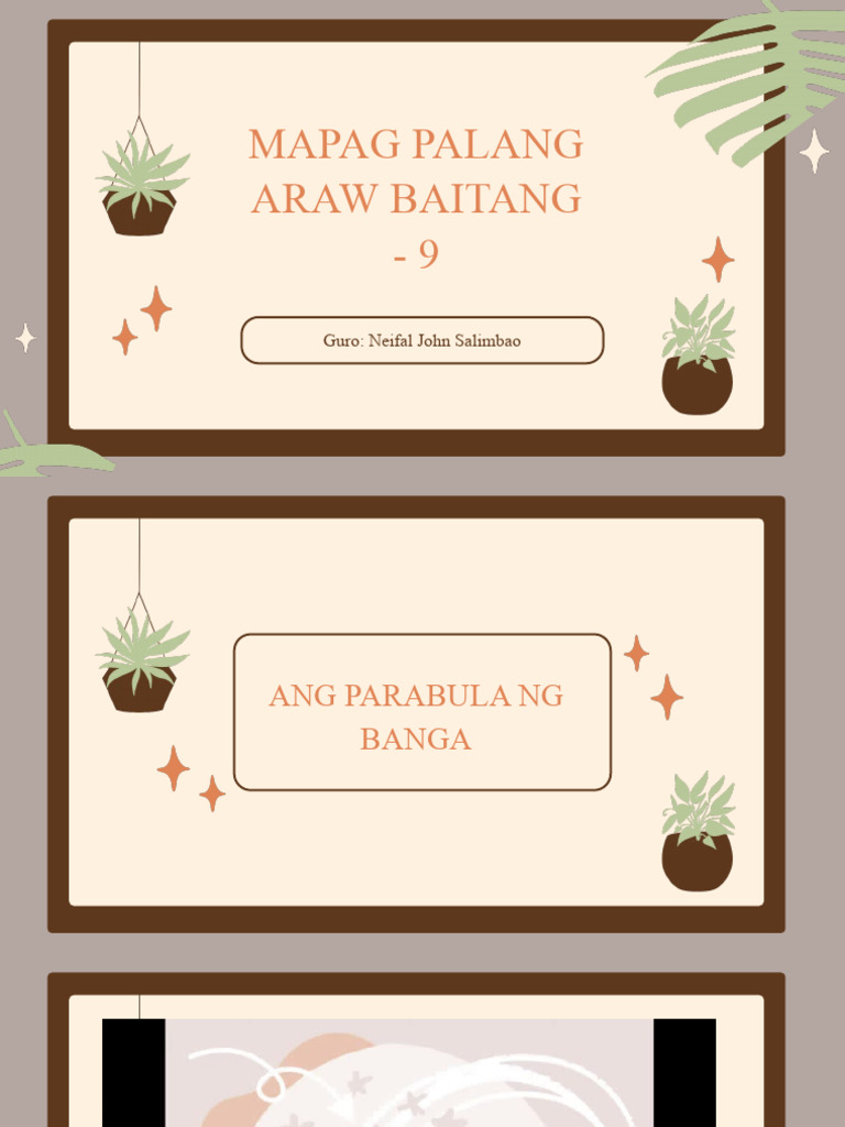 Parabula NG Banga | PDF