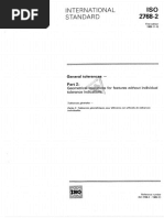 Iso 2768 1 1989 | PDF | Engineering Tolerance | International Organization For Standardization