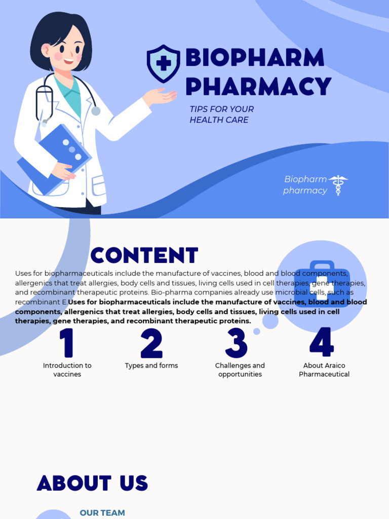 BIOPHARM PHARMACY Creative Modern Medical Clinic Presentation | PDF | Biopharmaceutical | Health ...