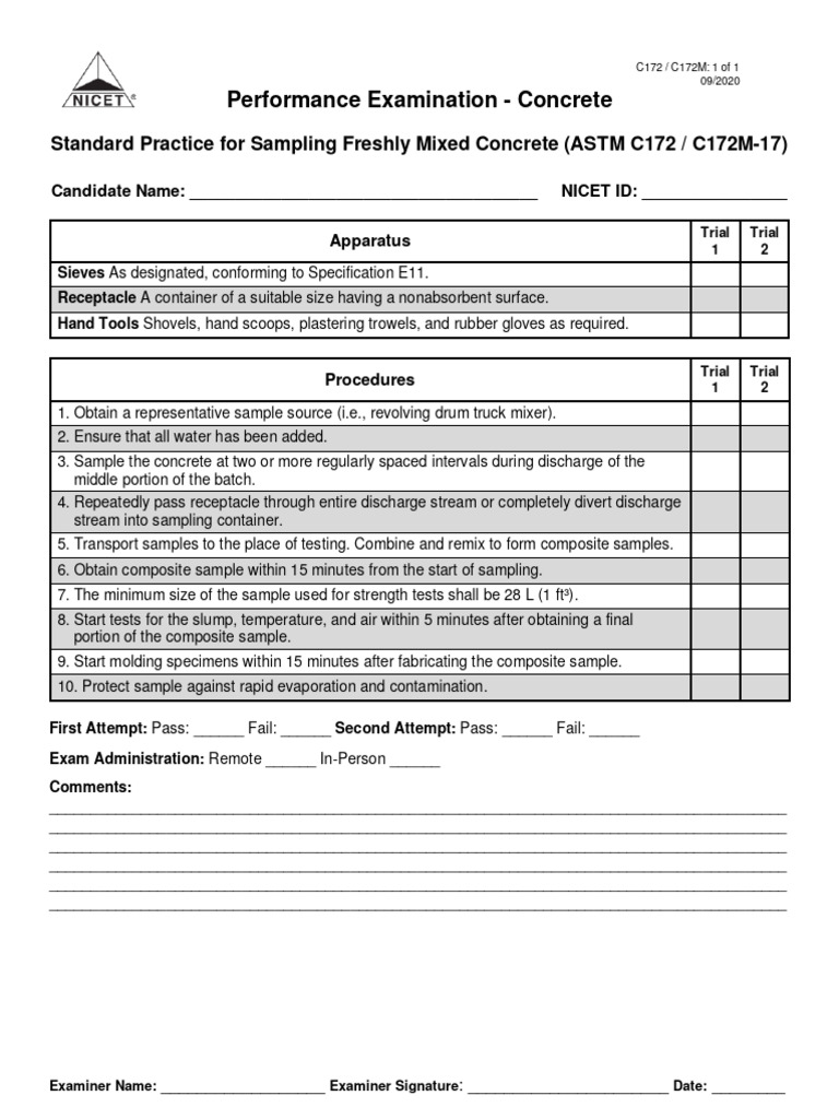 Astm - c172 c172m 17 | PDF | Concrete | Building Materials