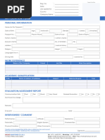 Employee Bio Data Form Format in Word | PDF | Business