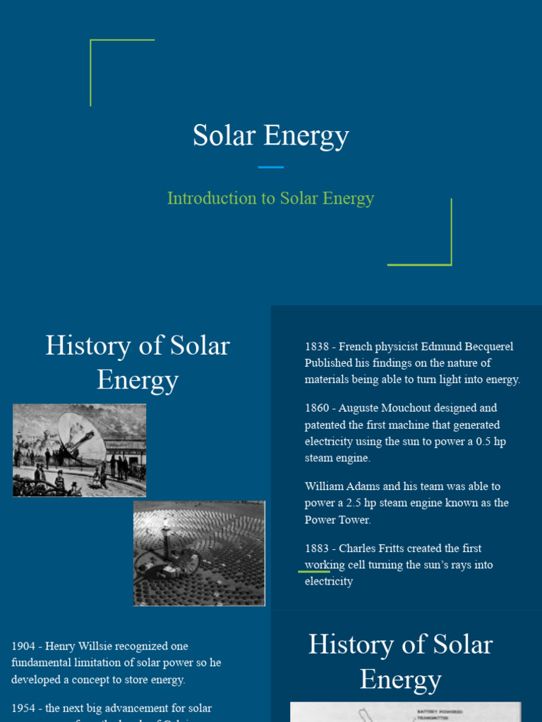 Introduction To Solar Energy | PDF