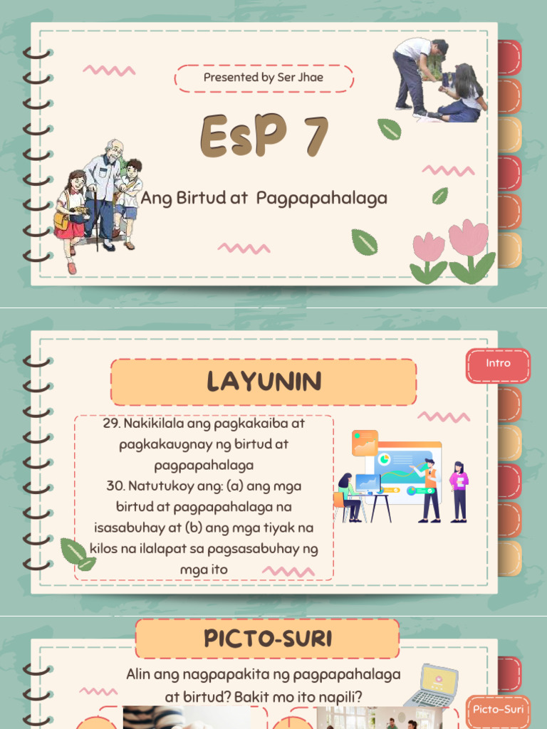 Birtud at Pagpapahalga.. | PDF