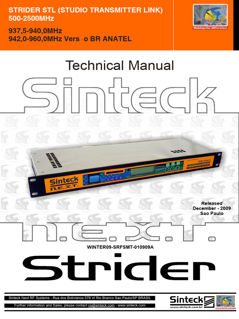 Manual Strider STL - LINK 900 | PDF | Ingenieria Eléctrica