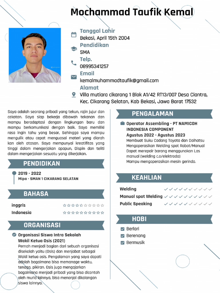 CV. M.Taufik | PDF