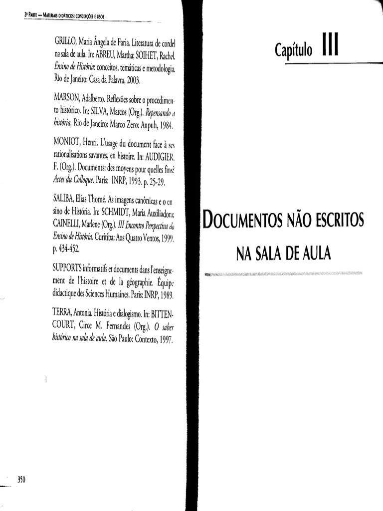 Texto 10 - Documentos Não Escritos Na Sala de Aula | PDF