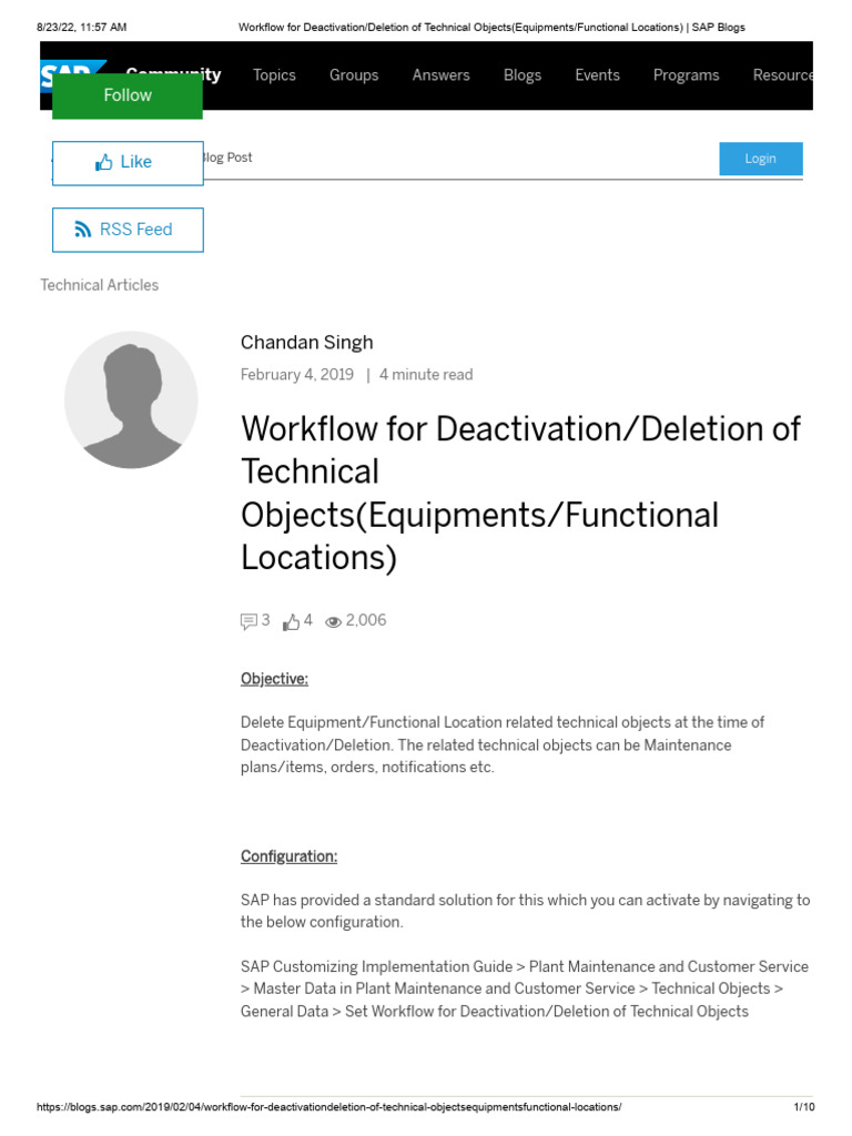 SAP Workflow for Technical Object Deletion | PDF | Computer Programming | Systems Engineering