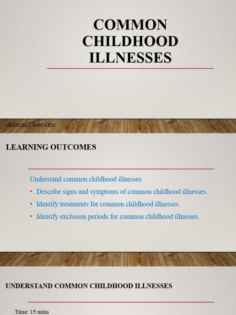 Understanding Common Childhood Illnesses | PDF | Measles | Diseases And ...