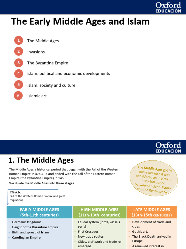 The Early Middle Ages and Islam | PDF | Middle Ages | Byzantine Empire