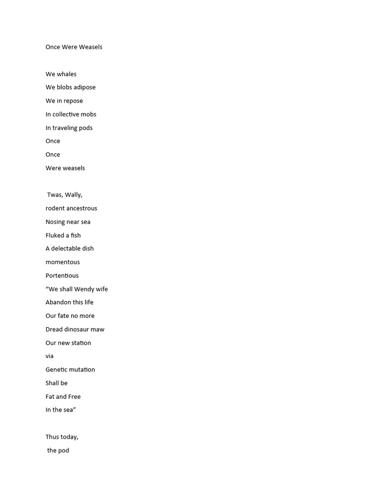 Once Were Weasels | PDF