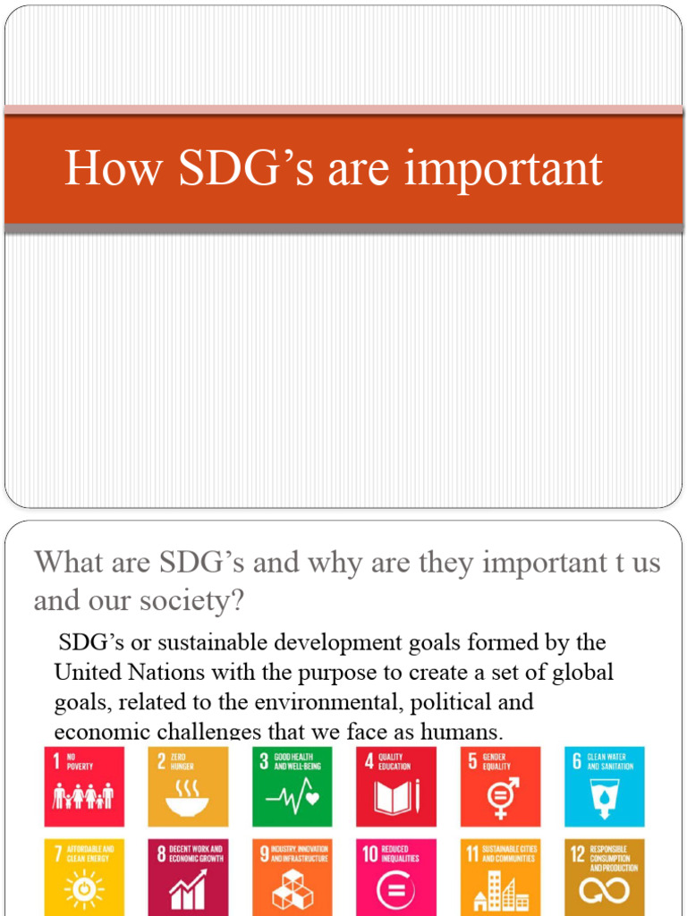 How SDG's Are Important 2 | PDF