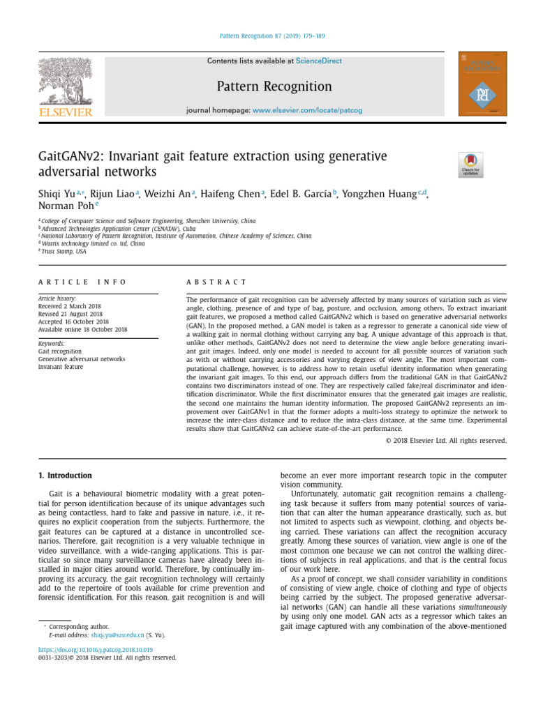 2018 Gait Challenges Pdf Artificial Neural Network Applied Mathematics