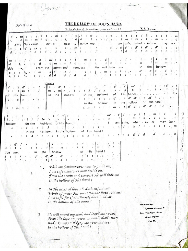 In The Hollow of God's Hands | PDF