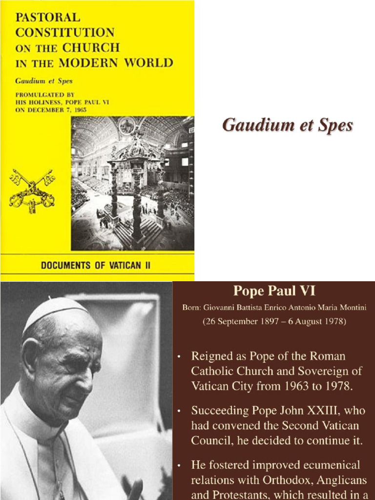 Gaudium Et Spes | PDF