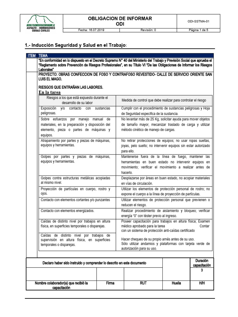 Odi General (Ds 40) | PDF | Entorno natural | Contaminación