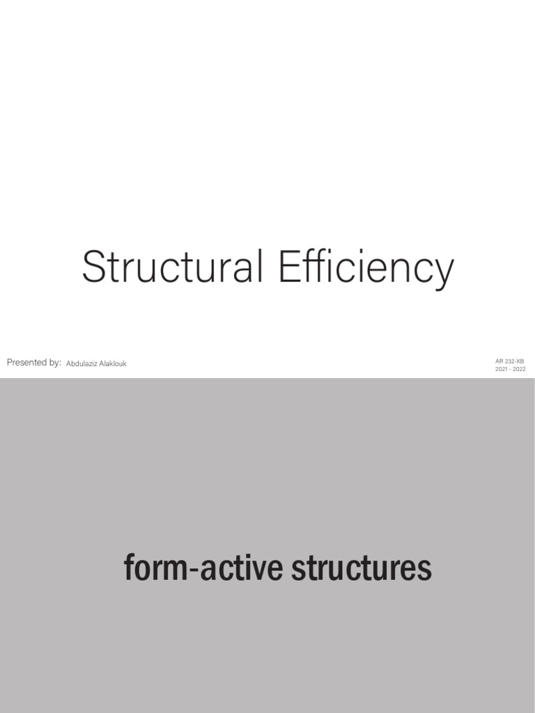 Structural Efficiency | PDF | Concrete | Force