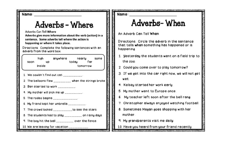 Adverbs | PDF