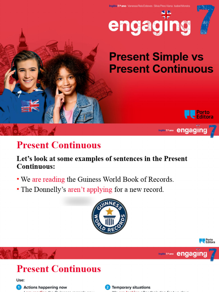 Present Simple vs Continuous Grammar Guide | PDF | Linguistics | Cuisine