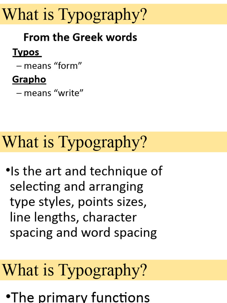 What Is Typography Students | PDF | Typography | Typefaces