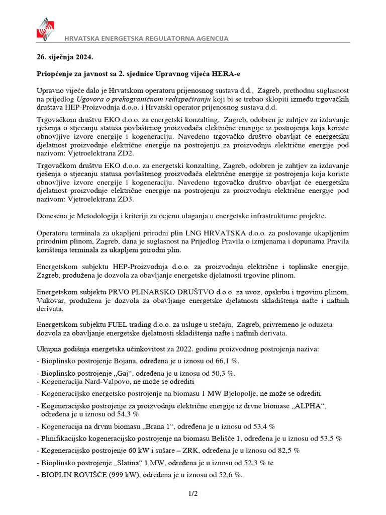 Zapisnik - 2024 01 26 | PDF