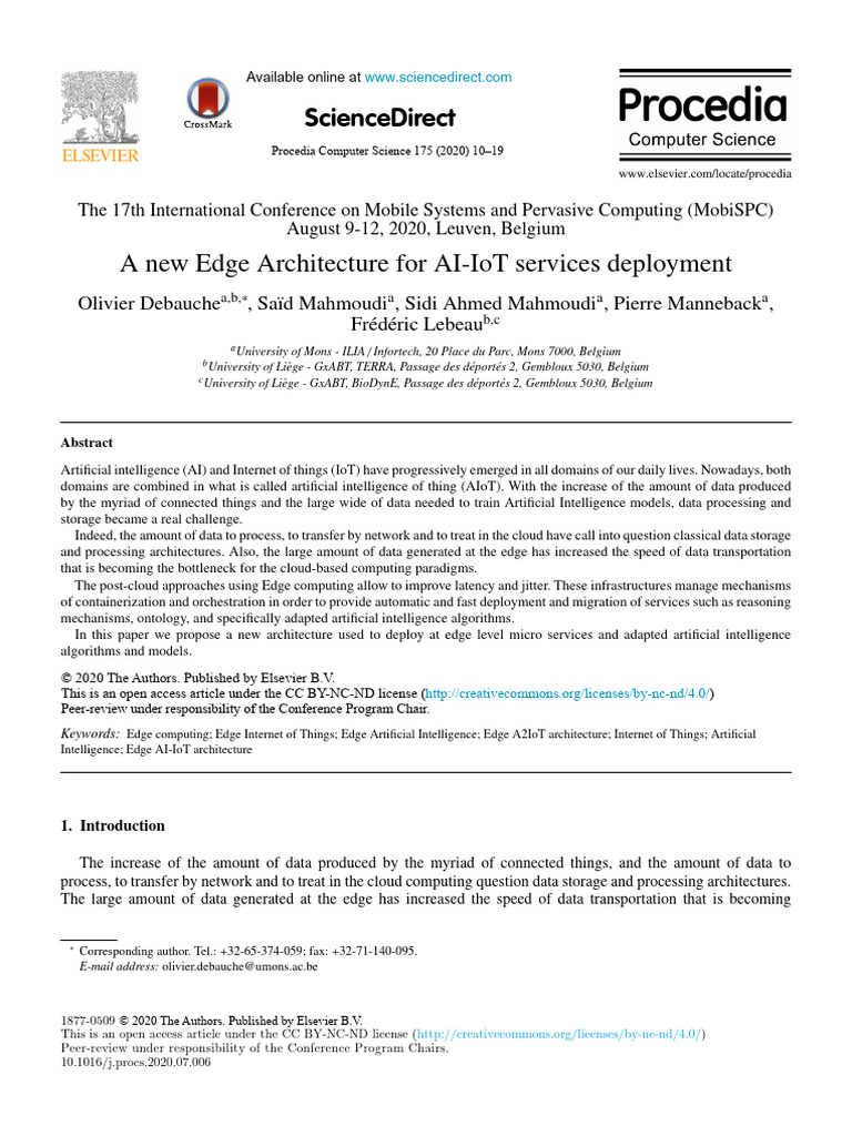 Edge Architecture for AIoT Deployment | PDF | Deep Learning | Cloud Computing