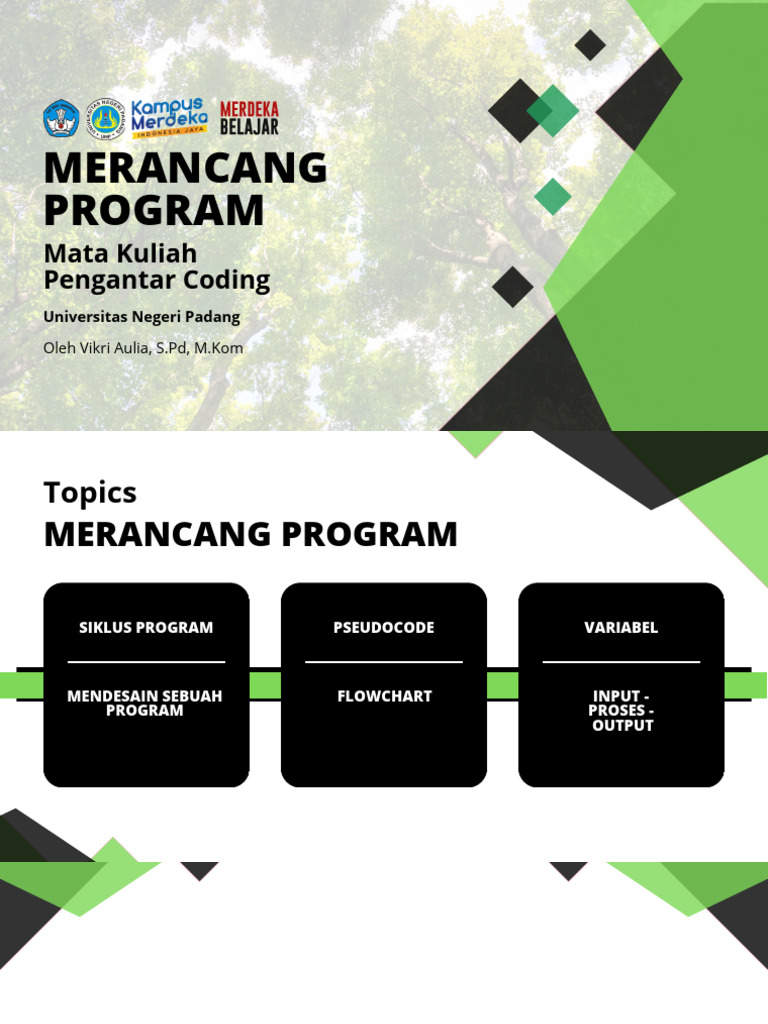 PPT3 - Merancang Program | PDF | Karier & Perkembangan | Bisnis