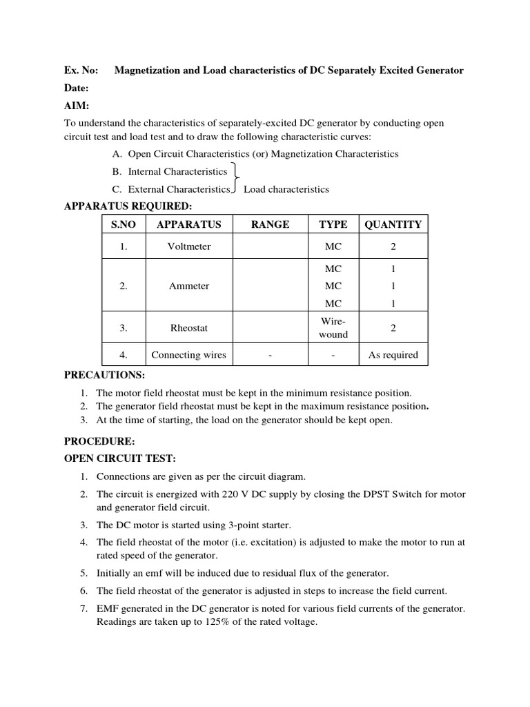 WINSEM2023-24 BEEE215P LO CH2023240502410 Reference Material I Experiments Cycle 1 | PDF ...
