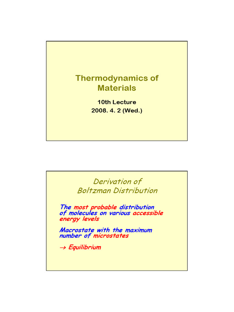 Thermodynamics Notes | PDF