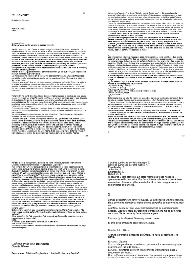 Cuadernillo Teatro | PDF