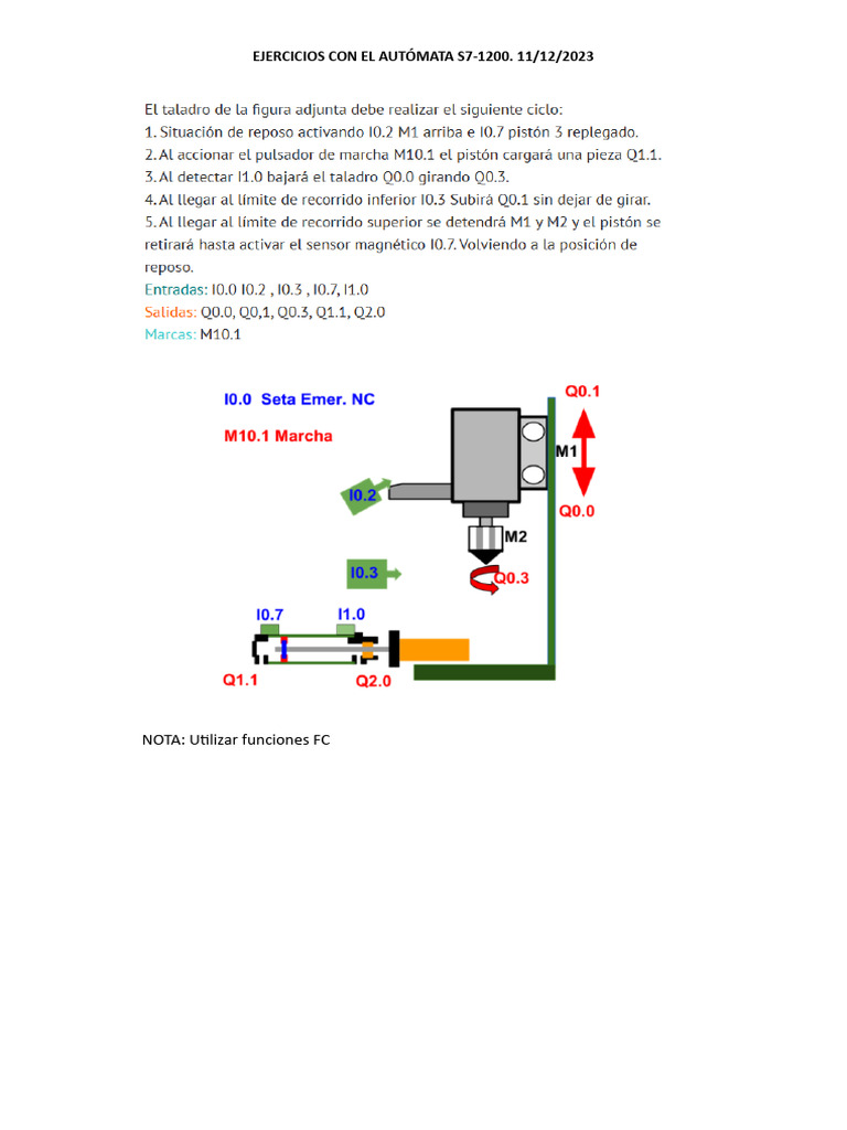 Ejercicios Autómatas TIA PORTAL | PDF
