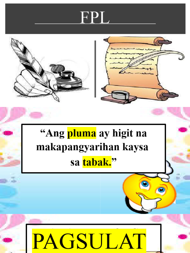 Aralin 1 FPL Pagsulat | PDF